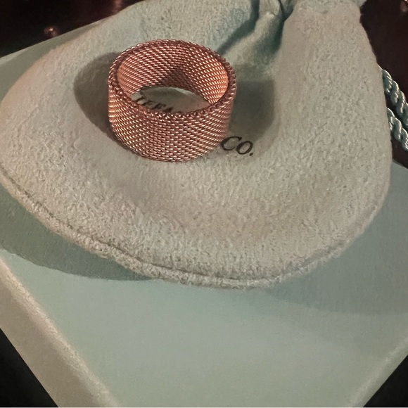 Tiffany & Co. | Jewelry | Tiffany Co Sterling Silver Mesh Ring | Poshmark